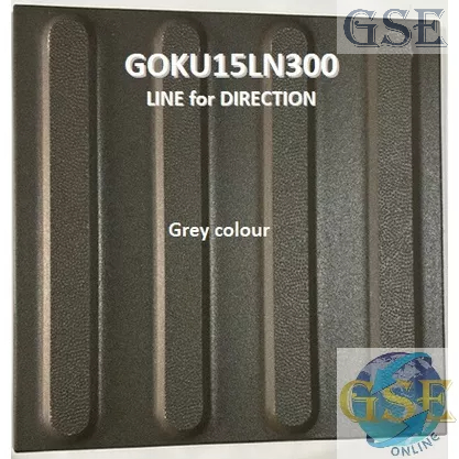 Grey Ceramic tactile floor tiles, warning tiles, OKU Tactile for ...