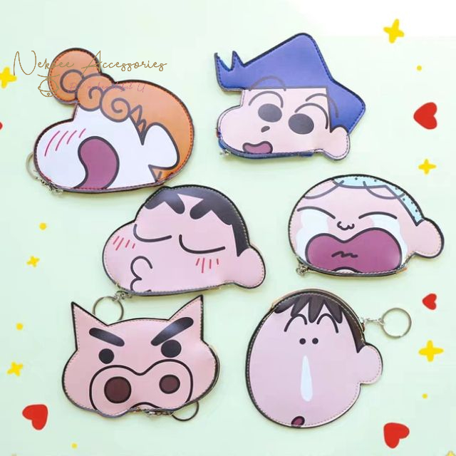 Ready Stock🚀 Shin Chan Face Shape Coin Purse 蜡笔小新脸型零钱包 | Shopee Malaysia