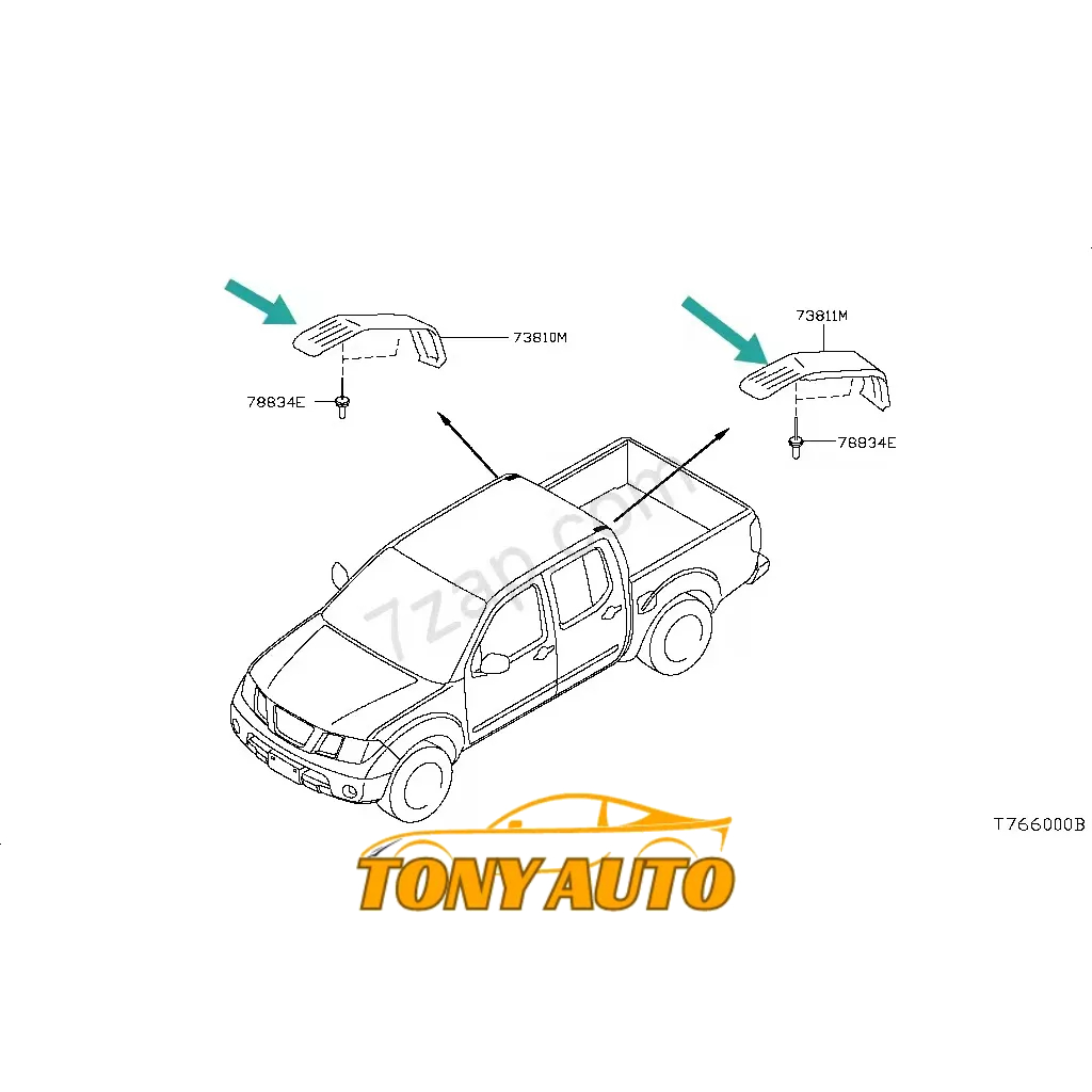 *ORIGINAL NISSAN D40T NAVARA REAR / BELAKANG ROOF DRIP MOULDING RUBBER ...
