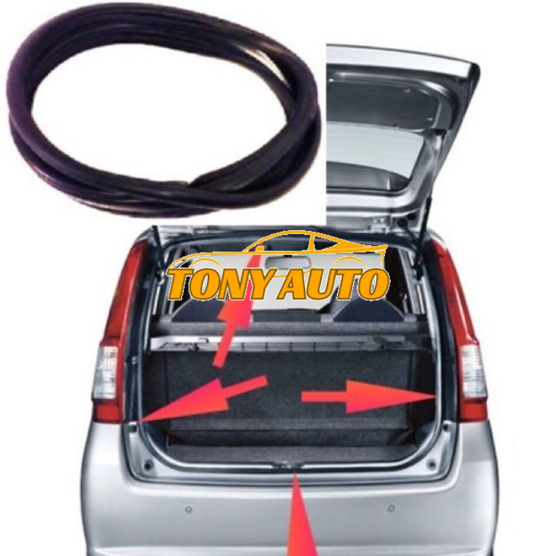 ORIGINAL VIVA REAR BONNET TRUNK LID BOOT TAIL GATE RUBBER BELAKANG ...
