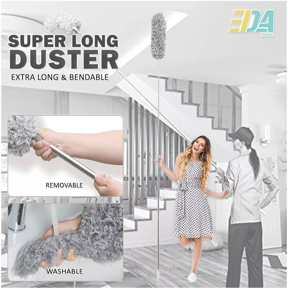Super Long Duster 280CM Stainless Steel Fixed Rod Cleaning Microfiber ...