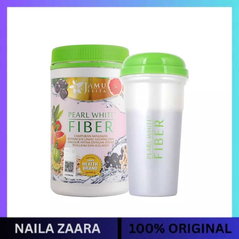 Jamu Jelita PEARL WHITE FIBER 400gm 100% ORI HQ JJ Herba Timur Slimming ...