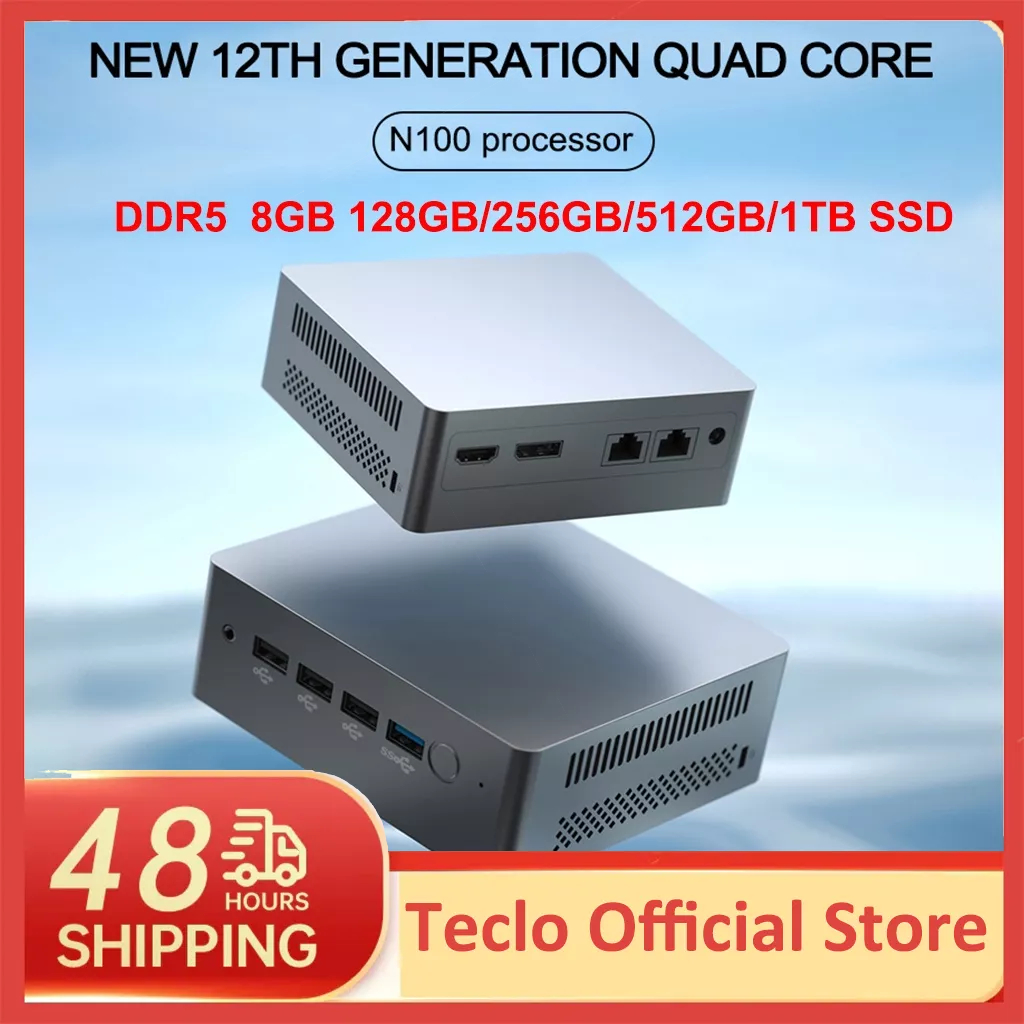 12th Gen Mini PC Alder Lake Intel N100 Quad Core LPDDR5 8GB 4800Hz Windows11 Dual LAN 2x4K 4*USB ...