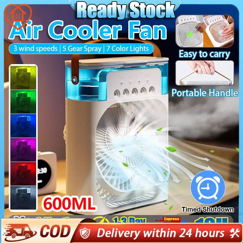 📣READY STOCK📣Portable USB Mini Aircond, Air Cooler, Mist Fan, Kipas ...