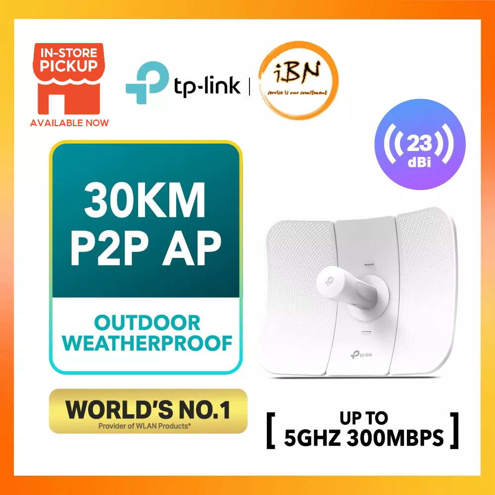 TP-Link Long Distance 5Ghz 300Mbps 23dbi Point to Point (30km) Outdoor ...