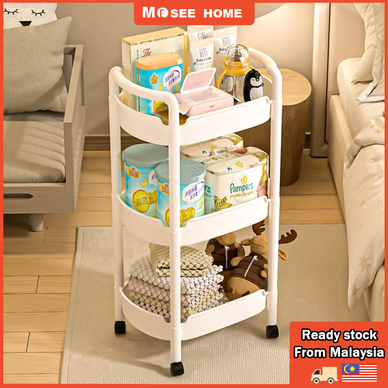New Design 3/4 Layers Multifunction Storage Trolley Rack Office Shelves ...