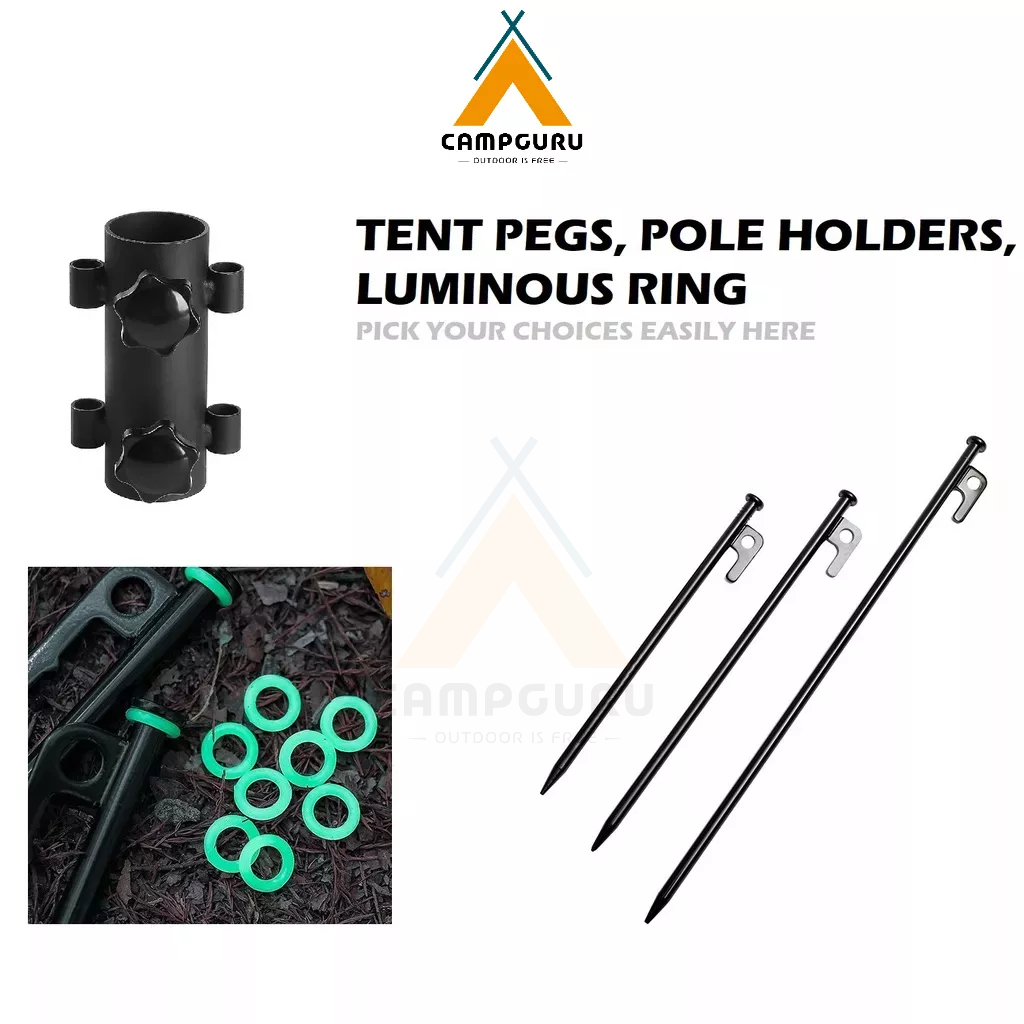 CAMPGURU Heavy Duty Camping Tent Nail Peg Stake 20 25 30 40 CM and Tent ...
