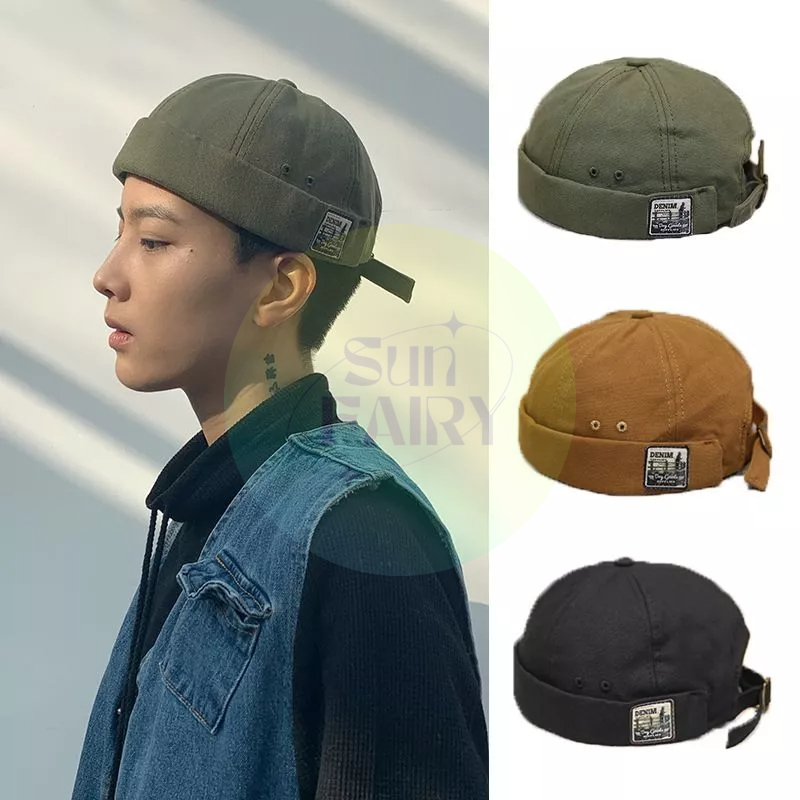 Miki Hat Basic New Beanless Cap Topi Viral Topi Kopiah Peci Songkok ...