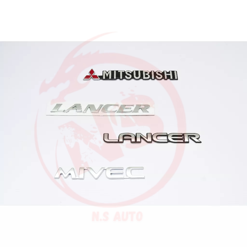 MITSUBISHI Emblem Logo MITSUBISHI/MIVEC/LANCER Emblem Badge Mitsubishi ...