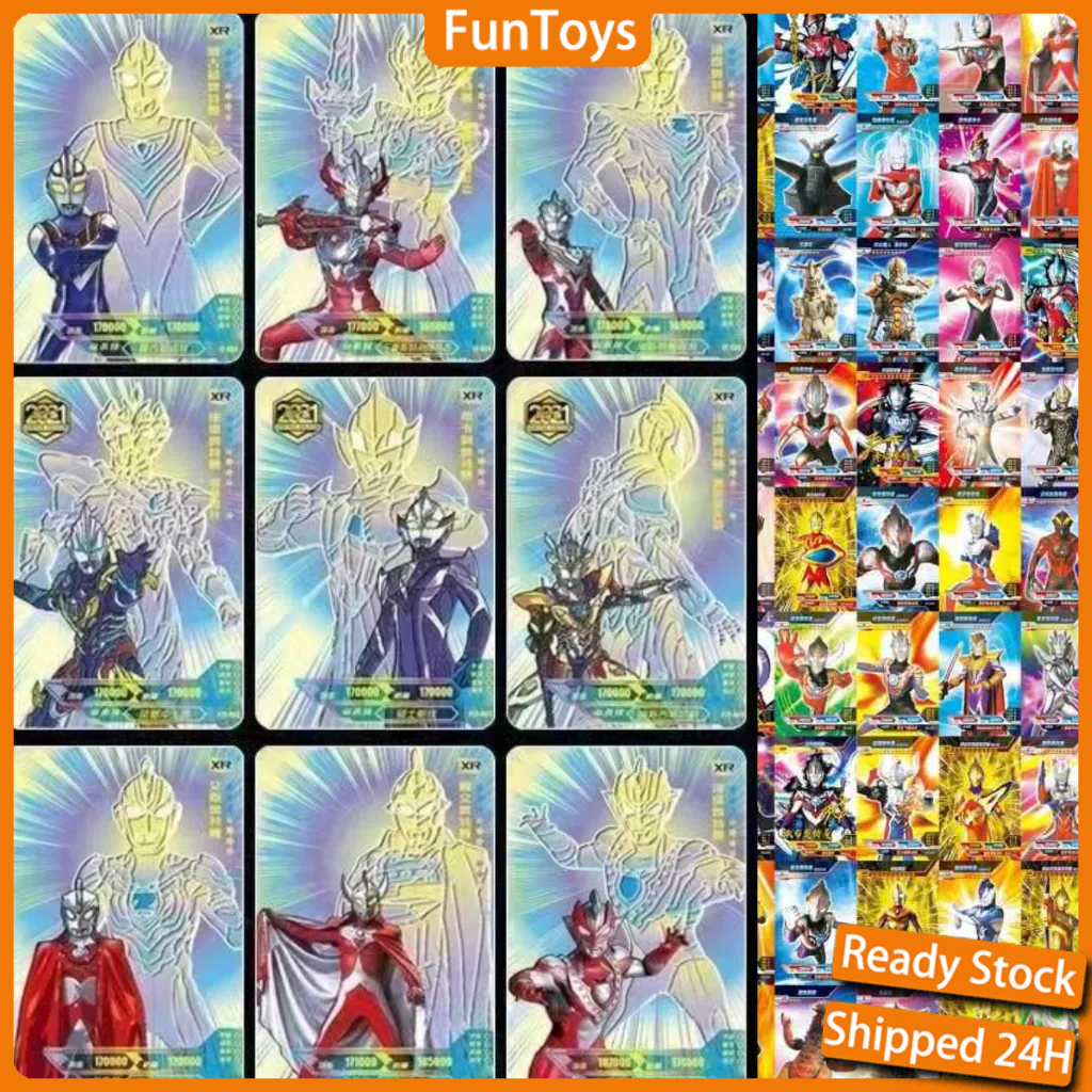 🌈24H🌈110/100PCS Ulterman cards XR card no repeating正版奧特曼XR卡閃卡不重複隨機110 ...