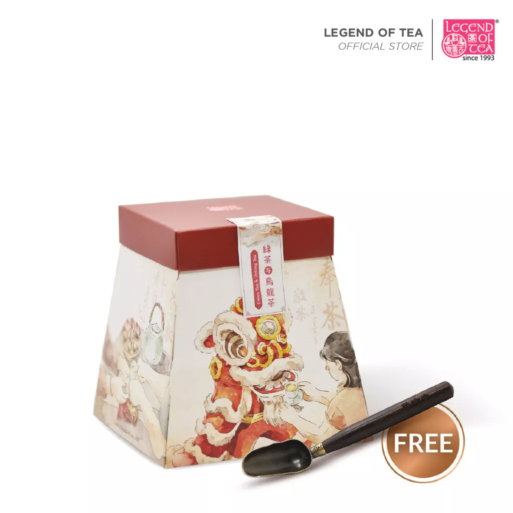 Legend Of Tea® Gift Set DaHongPao/Ripe Puer/GongMei White Tea/Green Tea ...