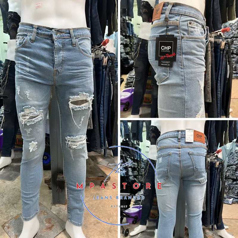 SELUAR JEANS KOYAK SLIM FIT / RIPPED JEANS / JEANS KOYAK PREMIUM ...