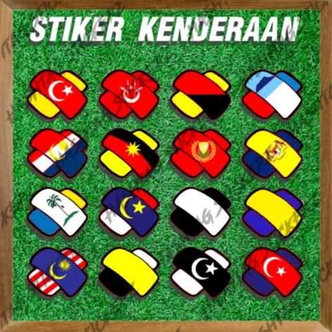 SCRATCH COVER STICKER MALAYSIA STATES - STIKER HANDYPLAST NEGERI DI ...