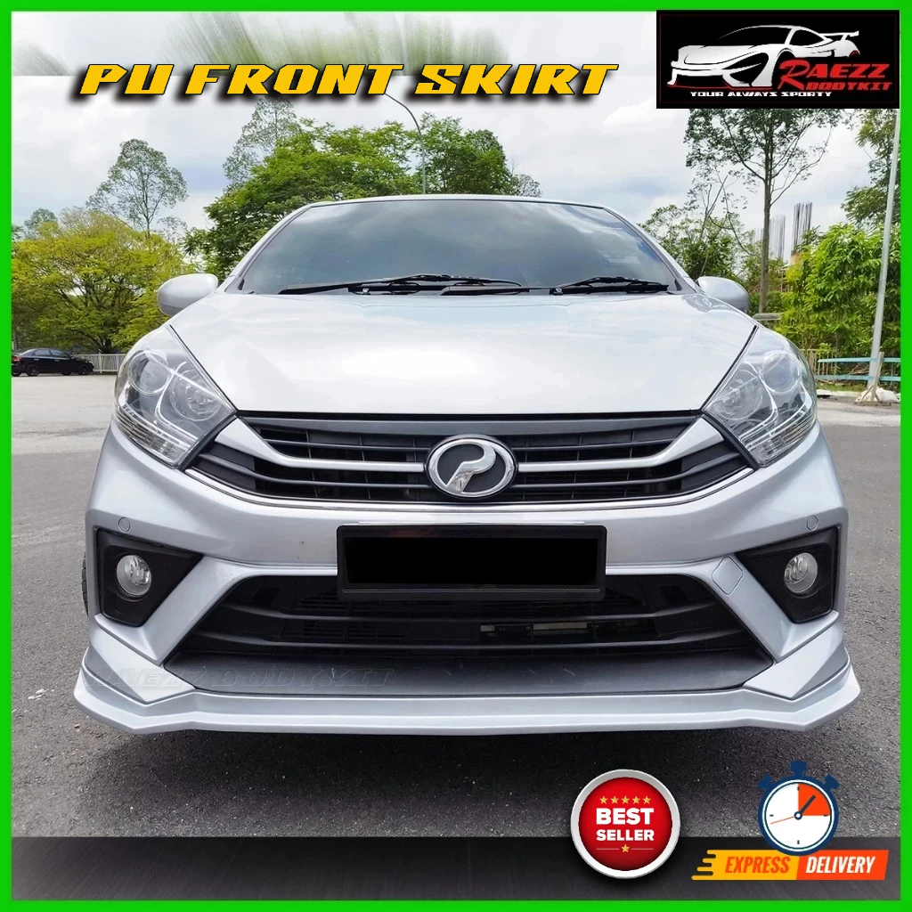 💥Ready Stock💥 Perodua Axia 2019 'R' Design PU Front Diffuser ( Metallic ...
