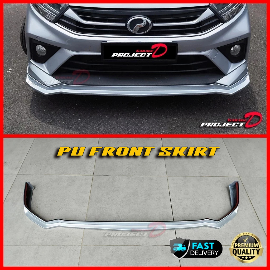 💥Ready Stock💥Perodua Axia 2019 'R' Design PU Front Diffuser | Shopee ...