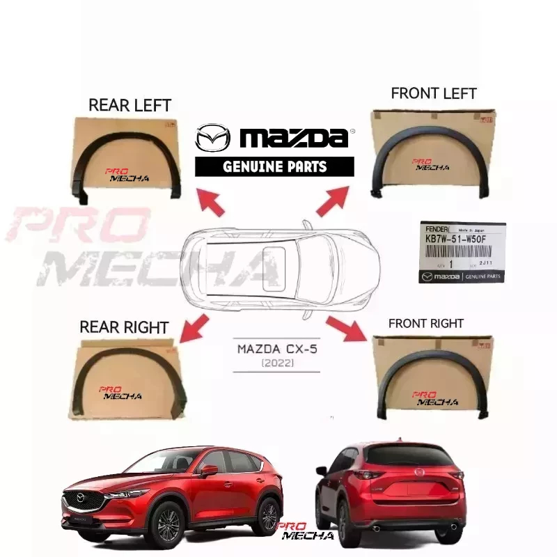 ORIGINAL MAZDA CX-5 2017~2022 FRONT /REAR FENDER SKIRT RIGHT/LEFT. CX5 ...