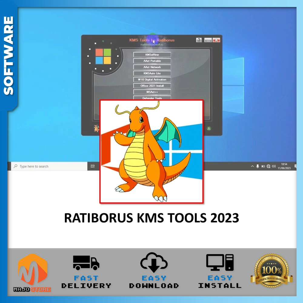 [PC SOFTWARE] Ratiborus KMS Tools 2023 PC Digital Download Windows Lifetime | Shopee Malaysia