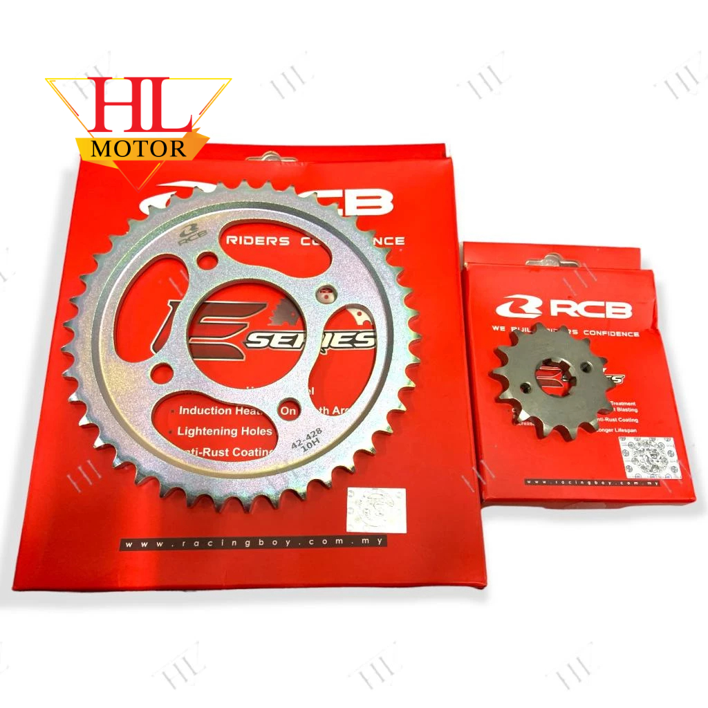 Rcb Chain Sprocket E-Series 428 Rs150R Harden Steel Chain Hd Gold Rs ...