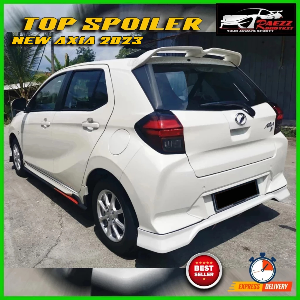 Ready Stock Perodua New Axia 2023 Top Spoiler ( Filewar ) | Shopee Malaysia