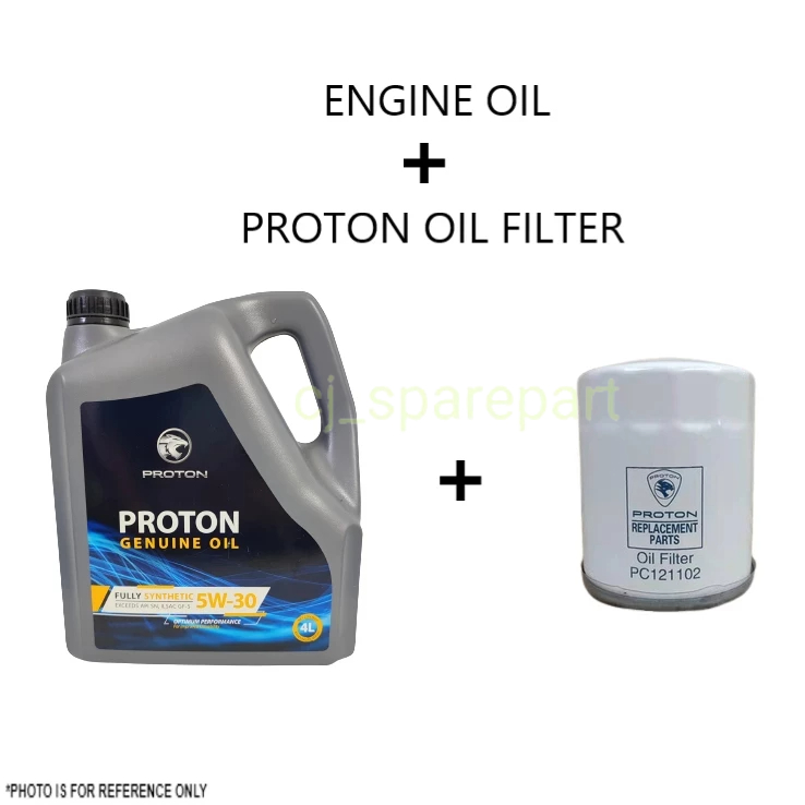 PROTON 5W30 ENGINE OIL 5L FULLY SYNTHETIC 5W-30 ENGINE OIL 4L + PROTON ...