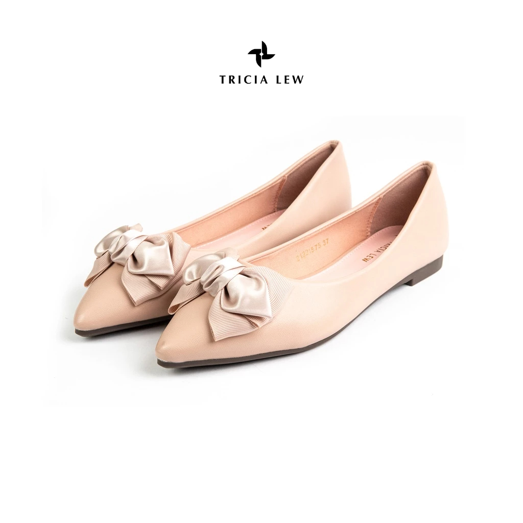 [Clearance] Tricia Lew Gillian Kasut Wanita Tumit Rata / Tricia Lew ...