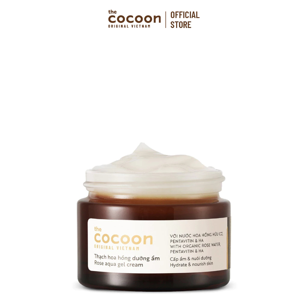 COCOON Rose Aqua Gel Cream Nourish and Moisture Skin (30ml) | Shopee ...