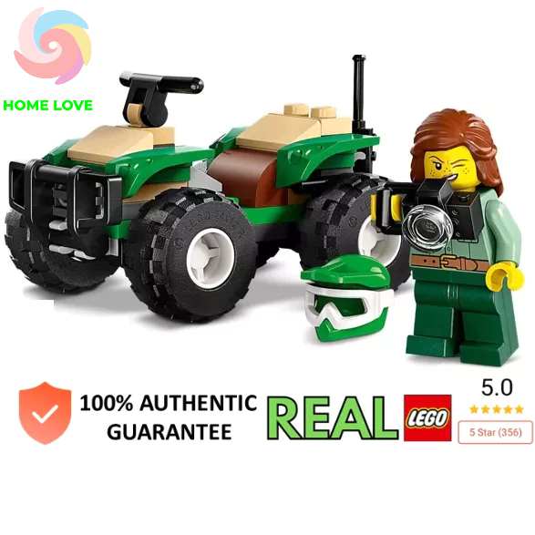 Lego 60394 21338 ATV Otter Habitat Female Park Ranger Minifigure Forest ...