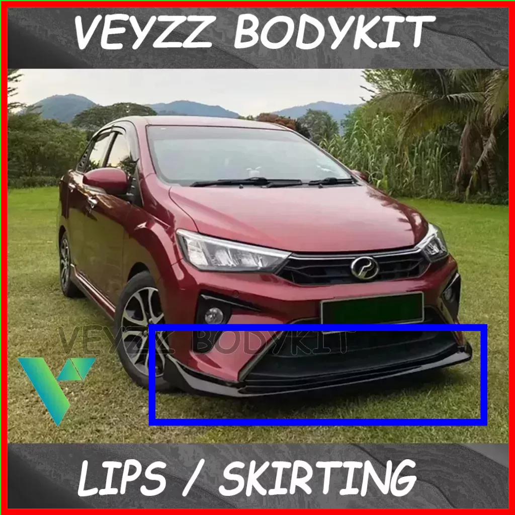 Perodua Bezza 2020 Front Diffuser Front Lip Front Skirt / Bezza Bodykit ...