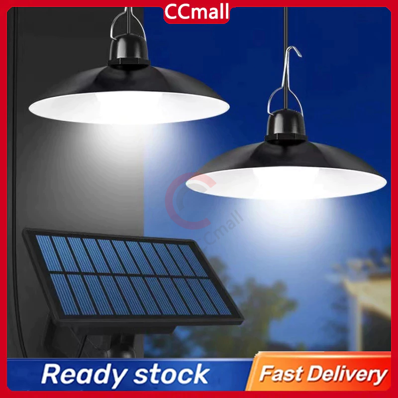 Solar Light Light Control Sensor Solar Chandelier 2 bulbs Waterproof ...