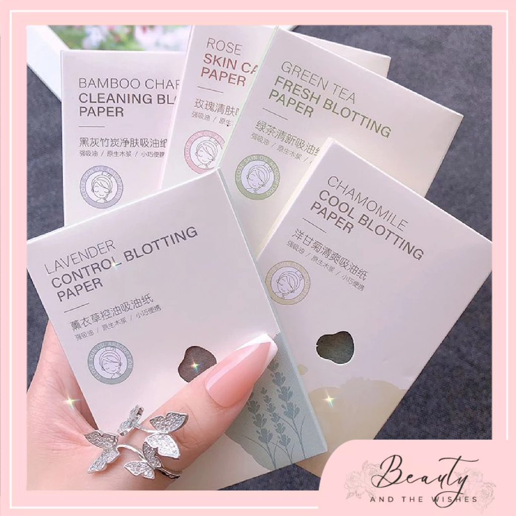 100pcs Oil Control Film Blotting Paper Oil-absorbing Sheets Facial Oil ...