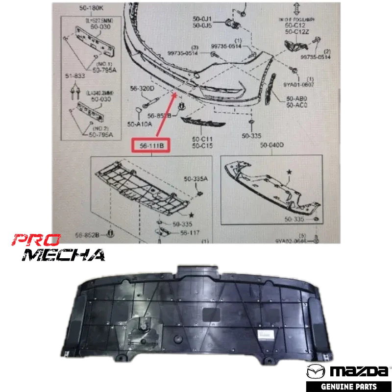 ORIGINAL MAZDA CX-5 2017~2022 FRONT ENGINE UNDER COVER (FRONT SMALL ...