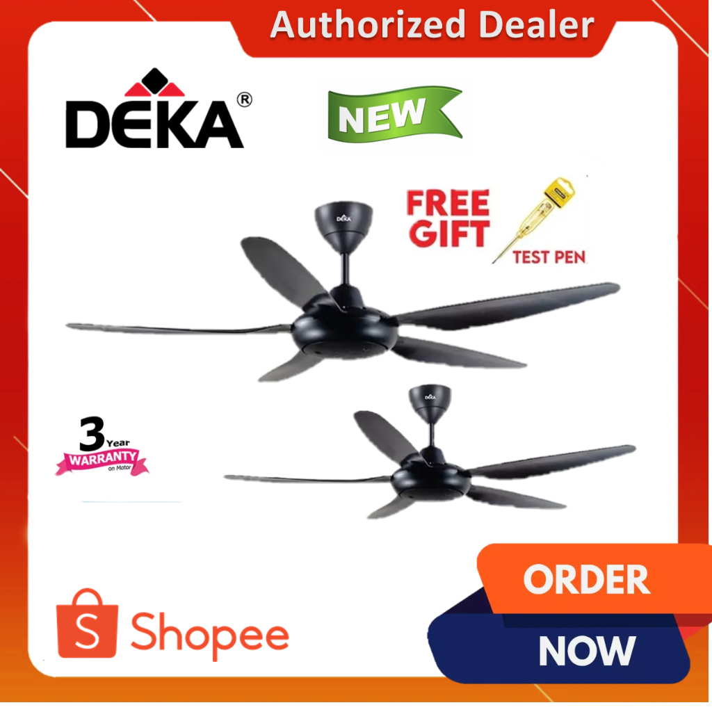 [2023 Brand New] DEKA Ceiling Fan XR5 XR10 F5X DF50S P5S 56" / Kipas ...