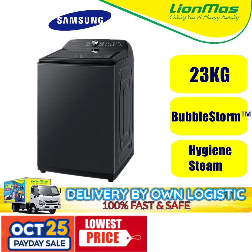 SAMSUNG 23kg Digital Inverter Washing Machine with BubbleStorm ...