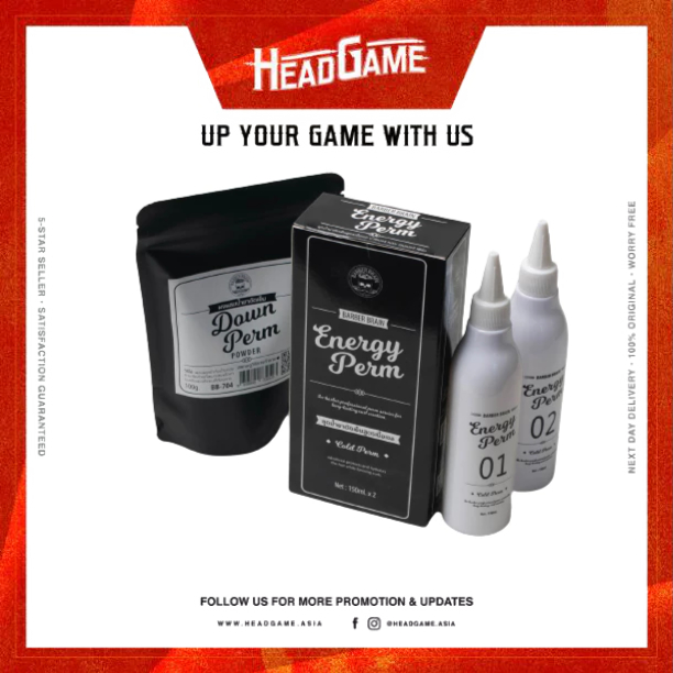 Barber Brain Energy Perm & Down Perm Powder | Shopee Malaysia