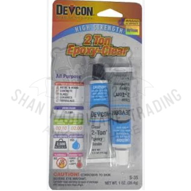 DEVCON 2 TON Epoxy Adhesive S-35 CLEAR High Strength Metal Wood ...