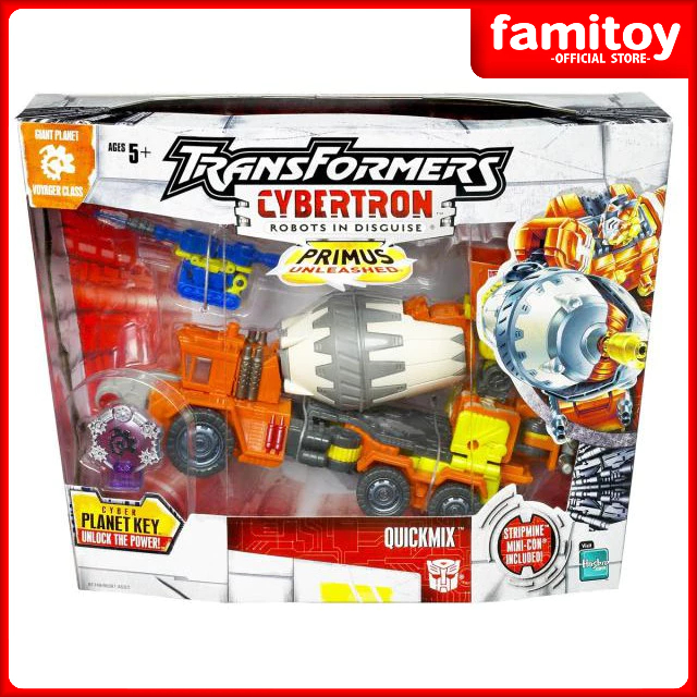 Hasbro Transformers Cybertron Voyager Class Quickmix & Stripmine ...