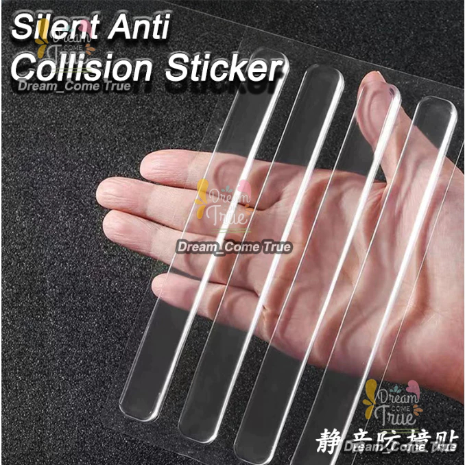 8pcs Anti-collision stickers home door handle silicone pad refrigerator ...