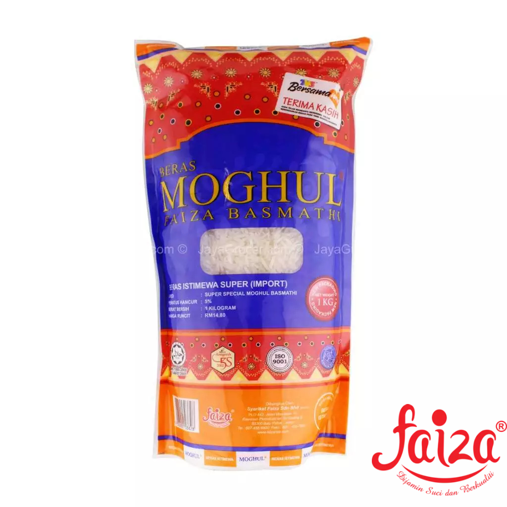 Faiza Beras Moghul Basmathi 1kg | Shopee Malaysia