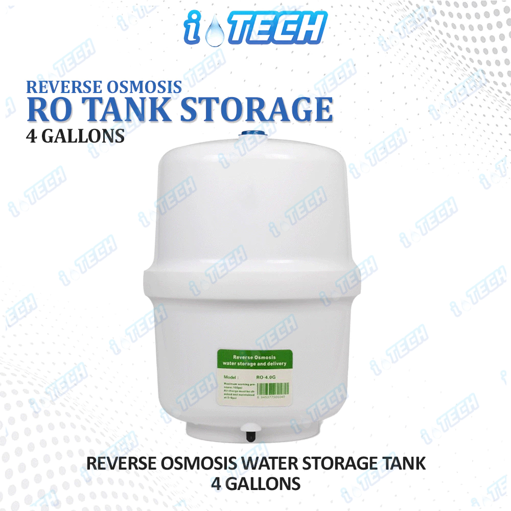 Reverse Osmosis Water Storage PVC Tank 4 Gallon RO Water Pressure ...