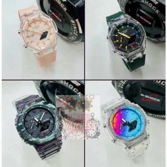 GS Jam TMJ Dark Blue / Grey / Pink / Peach GA2100 Jam Tangan Lelaki ...