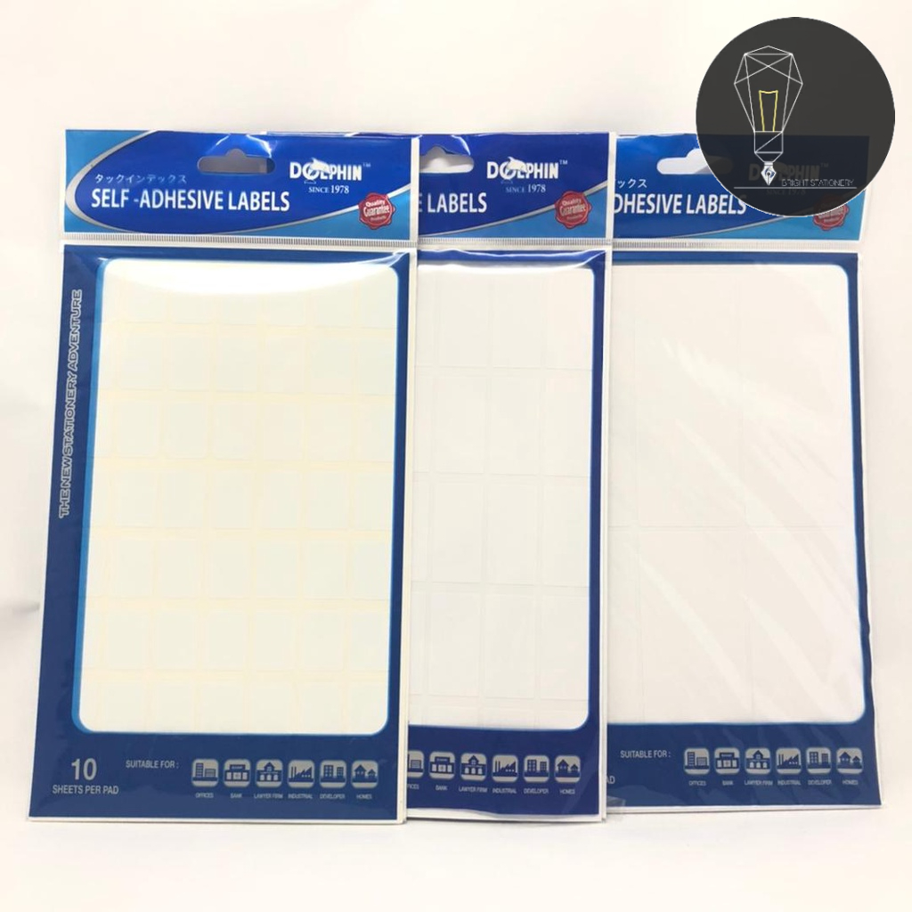 DOLPHIN SELF-ADHESIVE LABELS WHITE (DOL-SA)(WHITE) | Shopee Malaysia