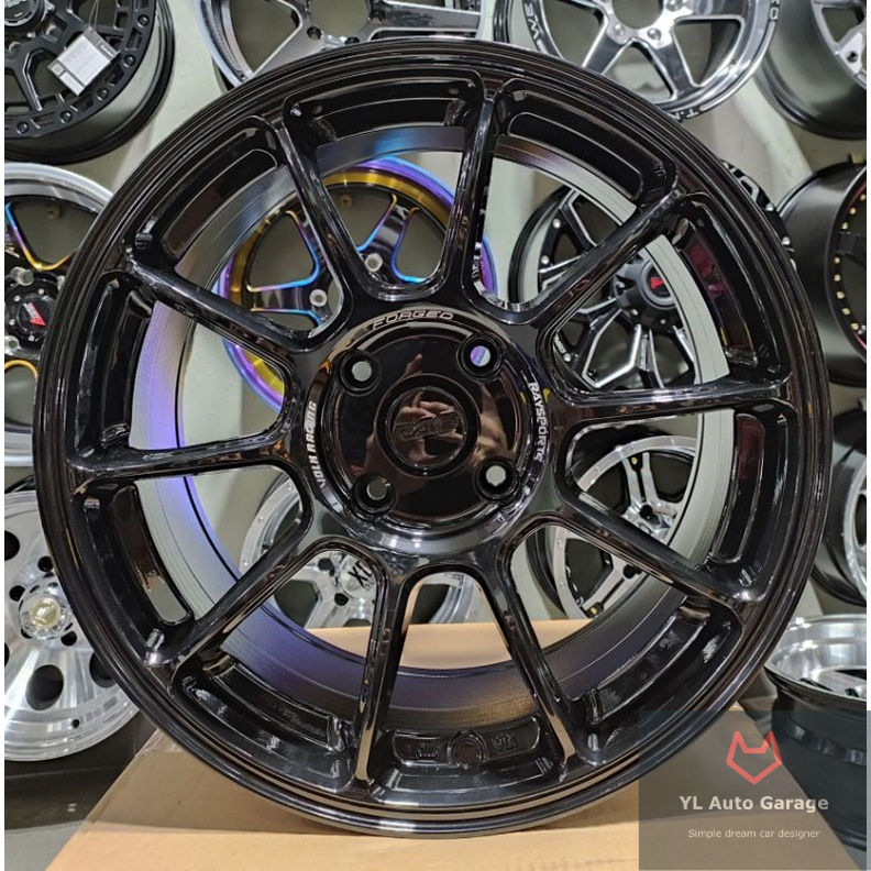 ZE40 [Gloss Black] Sport Rim 17x8JJ ET35 (4x100) & (4x114.3) | Shopee ...