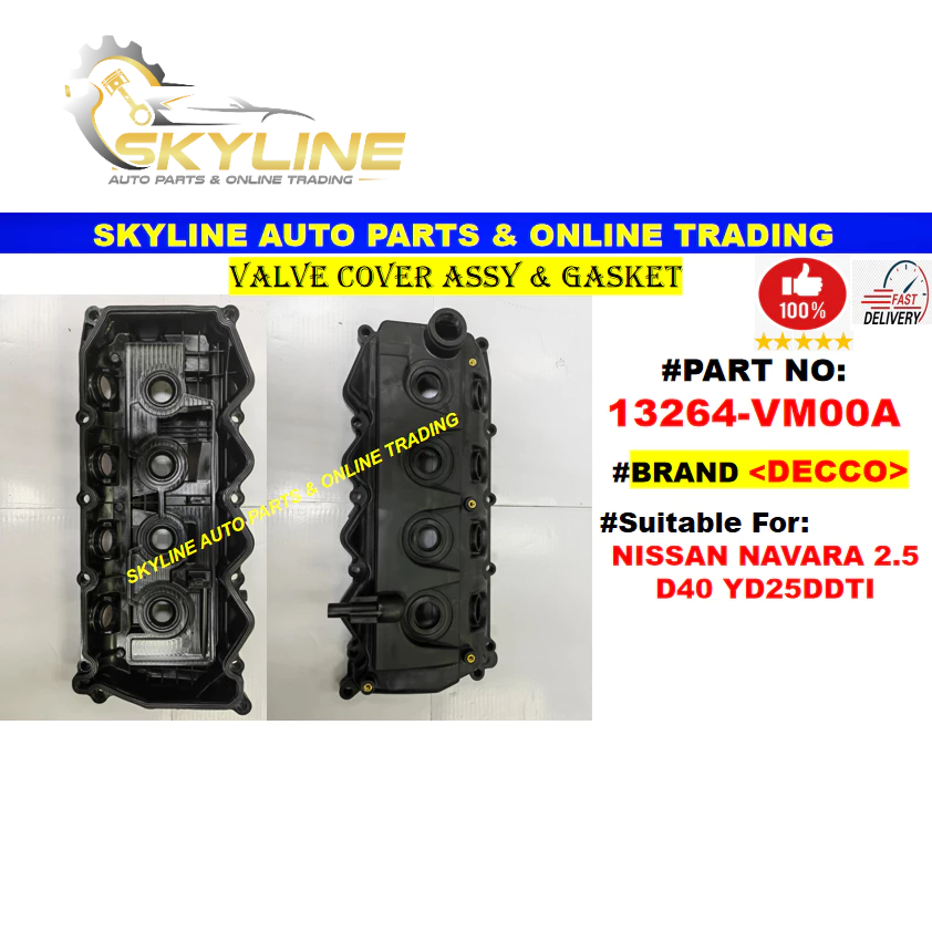 13264-VM00A Valve Cover Assy Nissan Navara 2.5 D40 YD25DDTI (With Valve ...