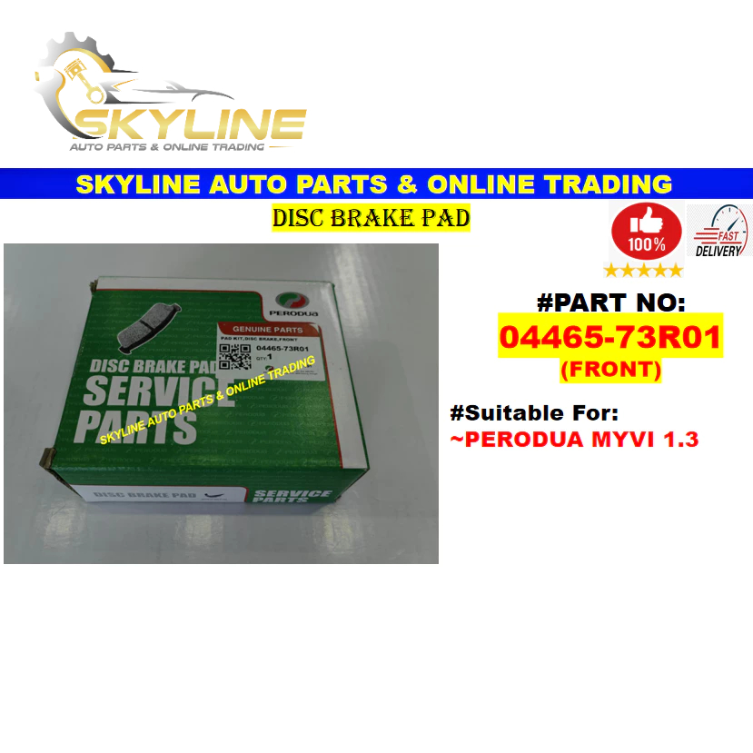 04465-73R01 Disc Brake Pad (Front) Perodua Myvi Old 1.3 | Shopee Malaysia
