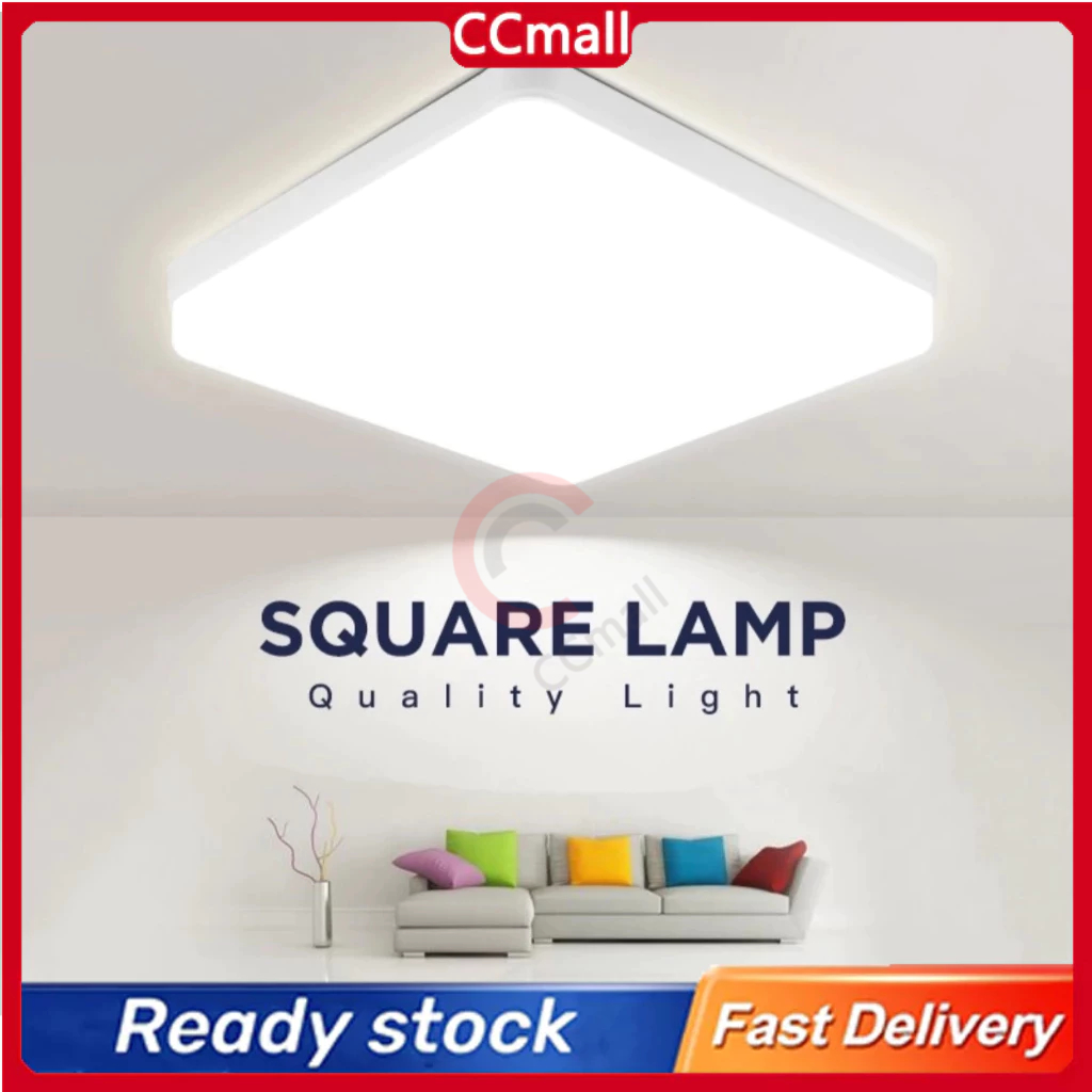LED Ceiling Light Modern Ultra Thin Ceiling Lamp Indoor Square Lampu ...