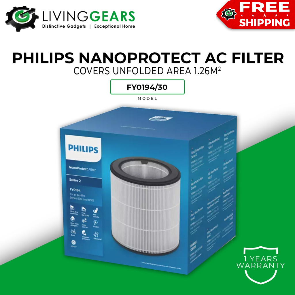 Philips Nanoprotect FY0194/30 AC Filter For AC0820 Air Purifier ...