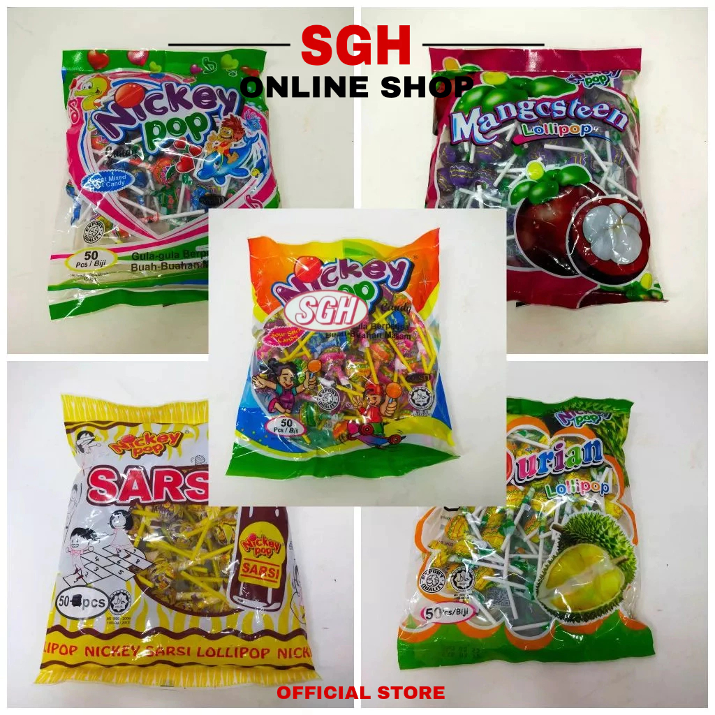 Nickey Pop Lolipop 50pcs | Shopee Malaysia