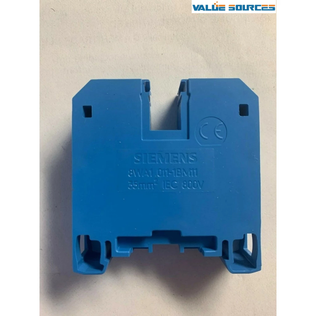 Siemens 8WA Series Blue Non-Fused DIN Rail Terminal, Screw Termination ...