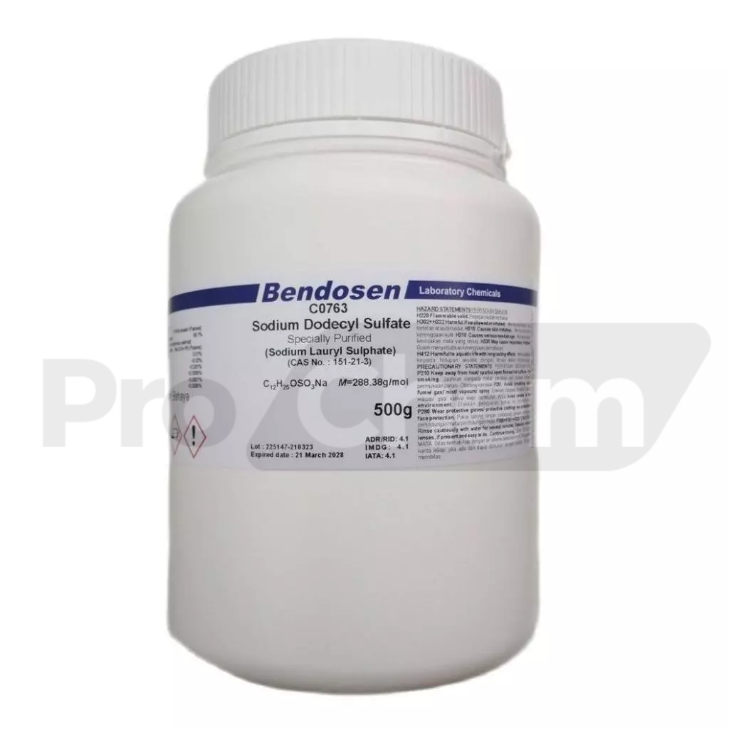 Sodium Dodecyl Sulfate (Sodium Lauryl Sulfate), Bendosen 500g [CAS No ...