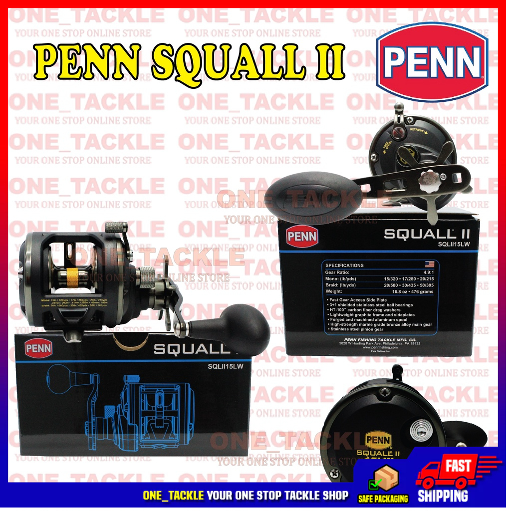 Penn quall II jigging baitcasting reel (100% original) mesin pancing ...